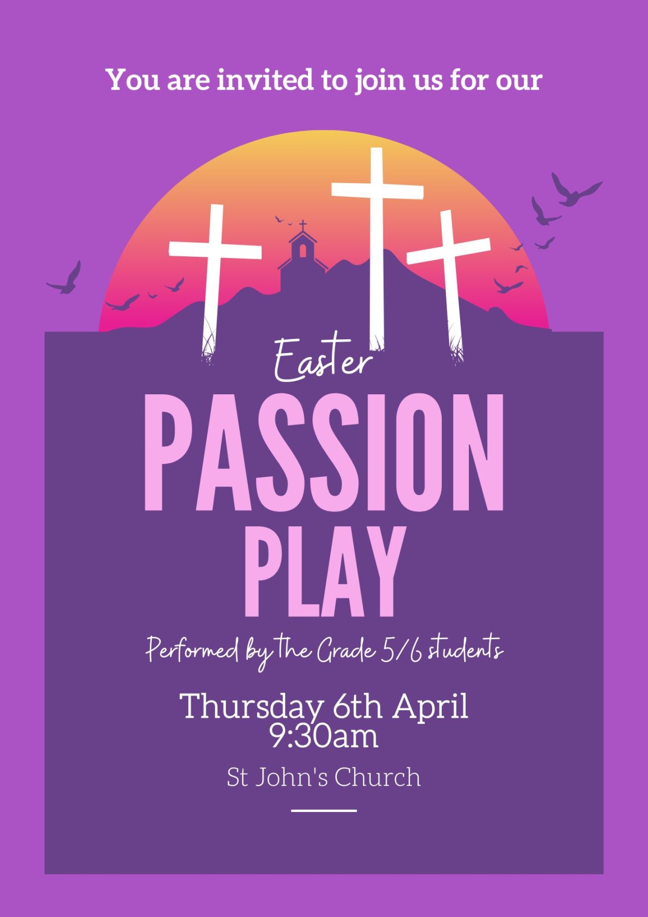Holy Week – Easter Passion Play – St John the Baptist, Koo Wee Rup